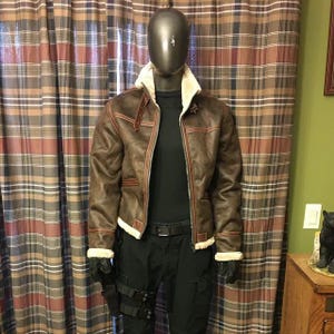 Resident Evil Biohazard Leon Outfit Jacket Tee Cosplay Dressing ...