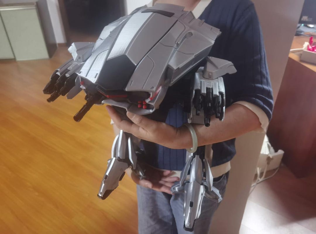 3d Print Robot OCP ED209 Mecha 2014 Silver Black Version LED - Etsy