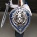 WOW Warcraft Metal Lion Shield Steel Sword Cosplay Weapon Armor - Etsy