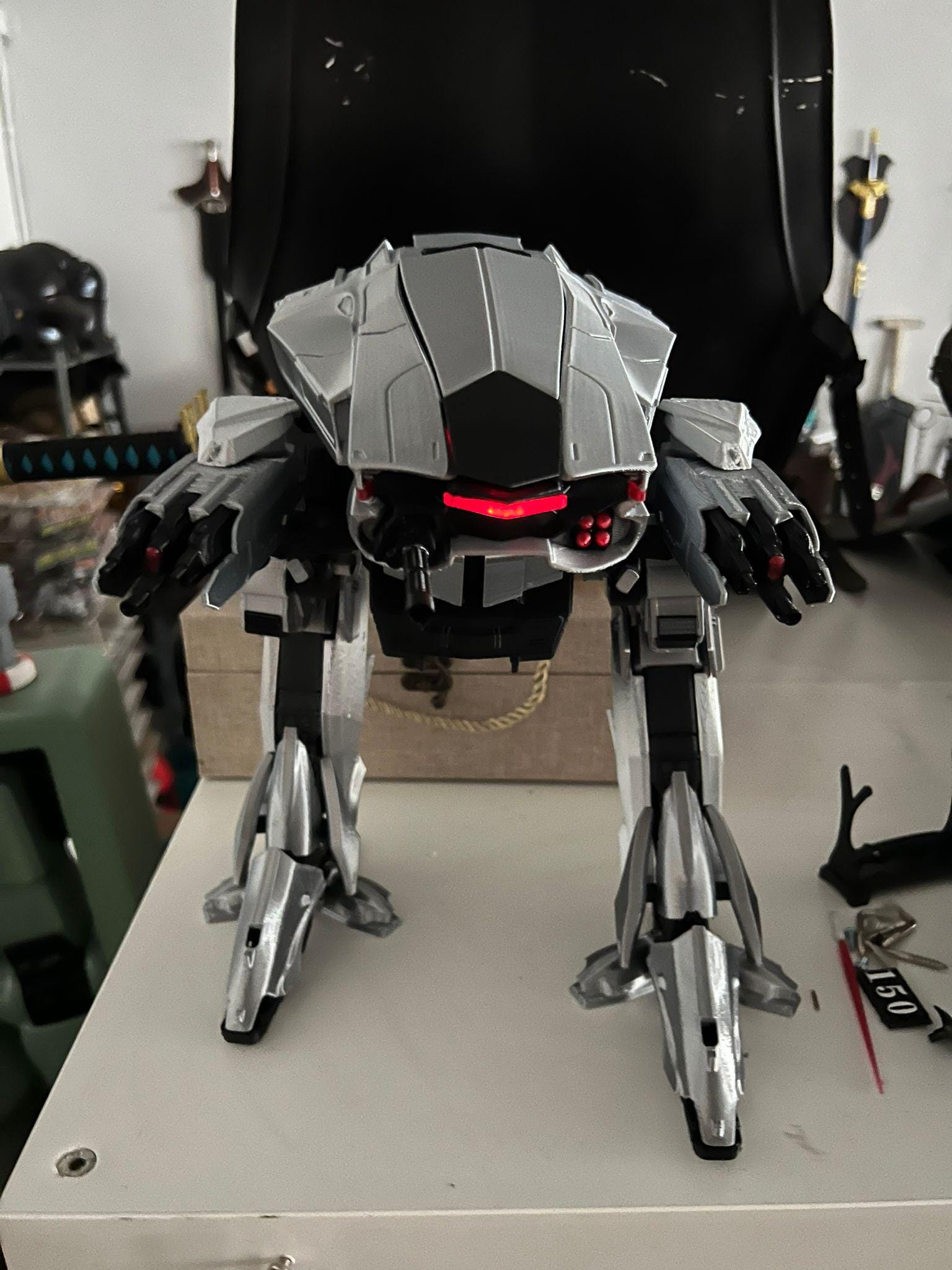 3d Print Robot OCP ED209 Mecha 2014 Silver Version - Etsy Australia