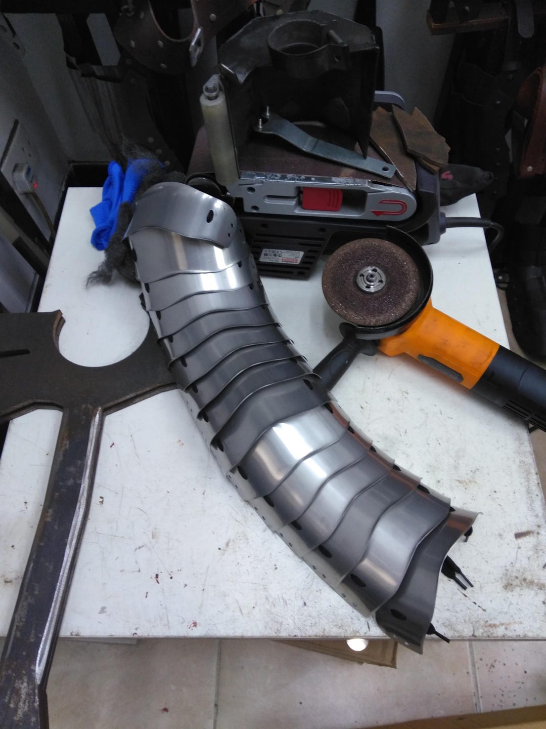 Steel Plate Shoulder Arm Forearm Armor Cosplay - Etsy