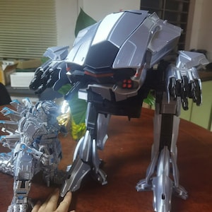 3d Print Robot OCP ED209 Mecha 2014 Silver Black Version LED - Etsy