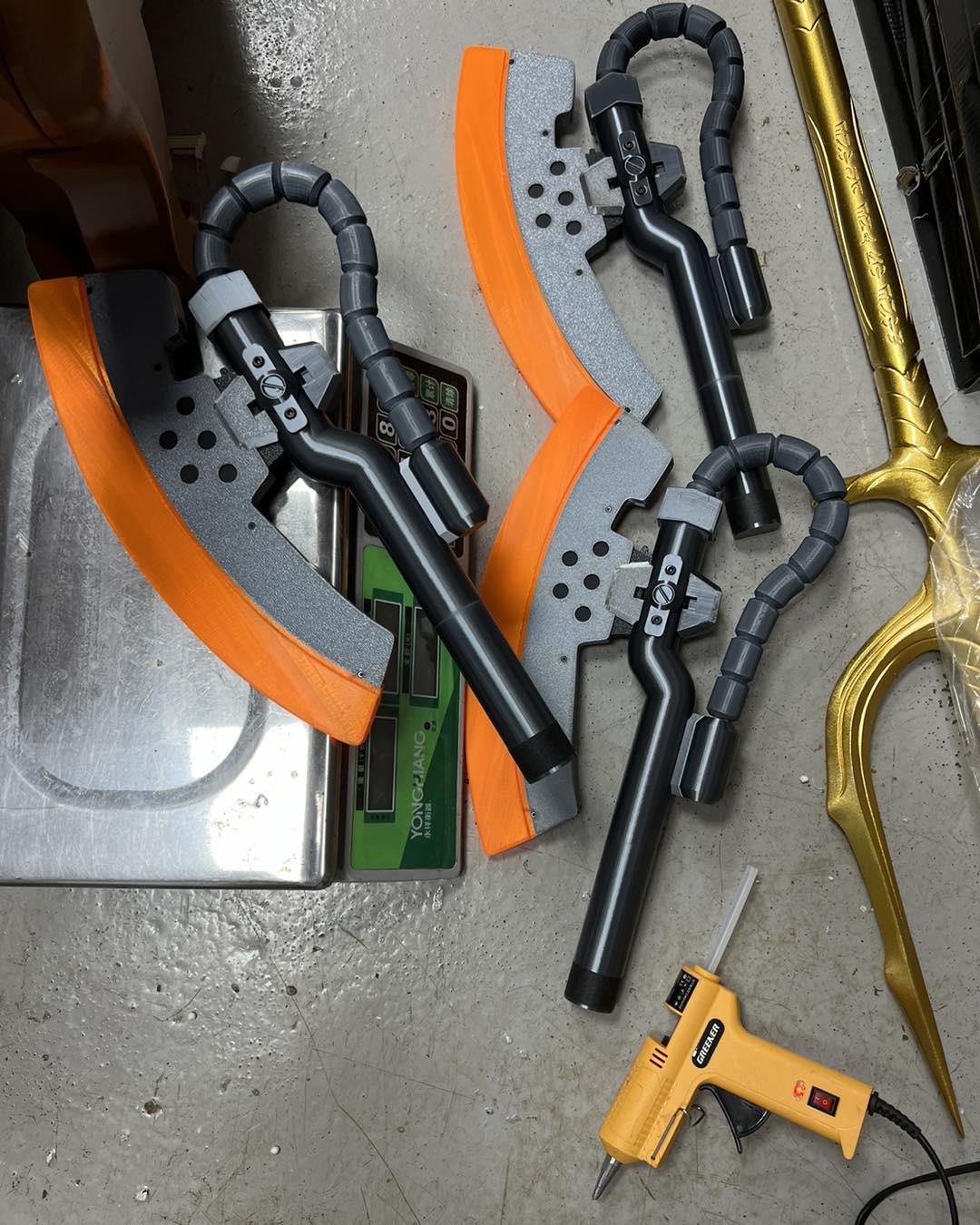 3d Print LED Gundam Zaku Heat Hawk Axe Cosplay Weapon Prop - Etsy