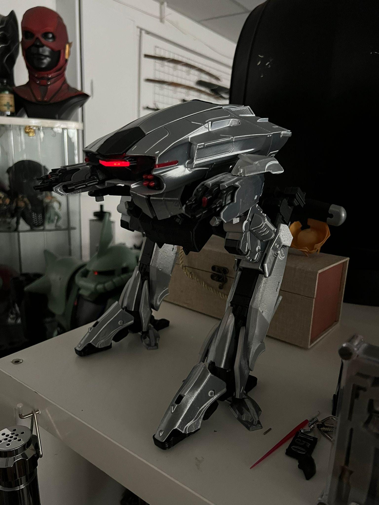 3d Print Robot OCP ED209 Mecha 2014 Silver Black Version LED - Etsy