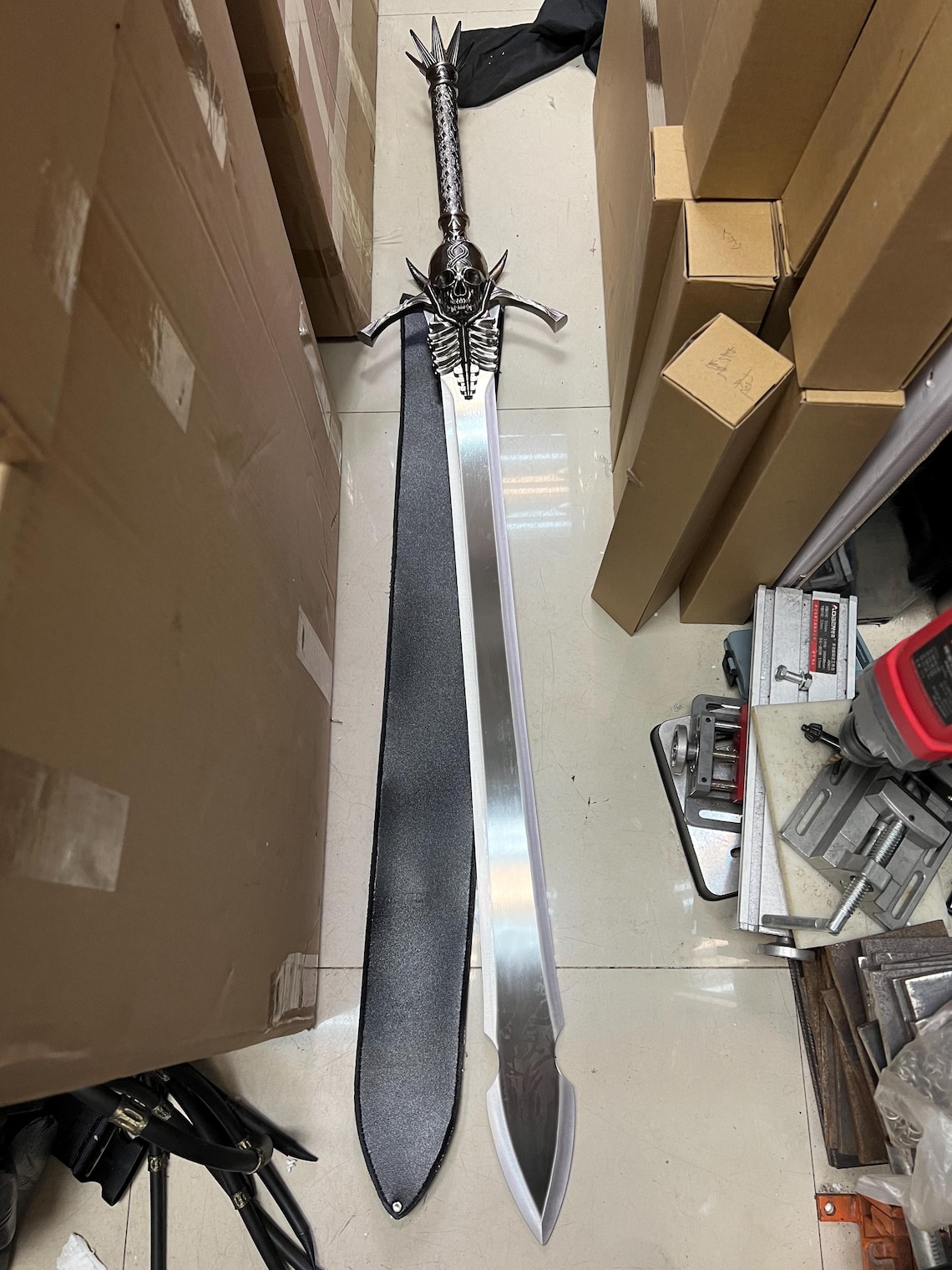 Steel Rebellion Red Queen Yamato Devil Dante Sword Blade Cosplay Metal ...