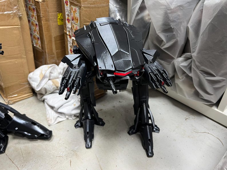 3d Print Robot Robocop OCP ED-209 Mecha ED209 1987 2014 Sliver Black ...