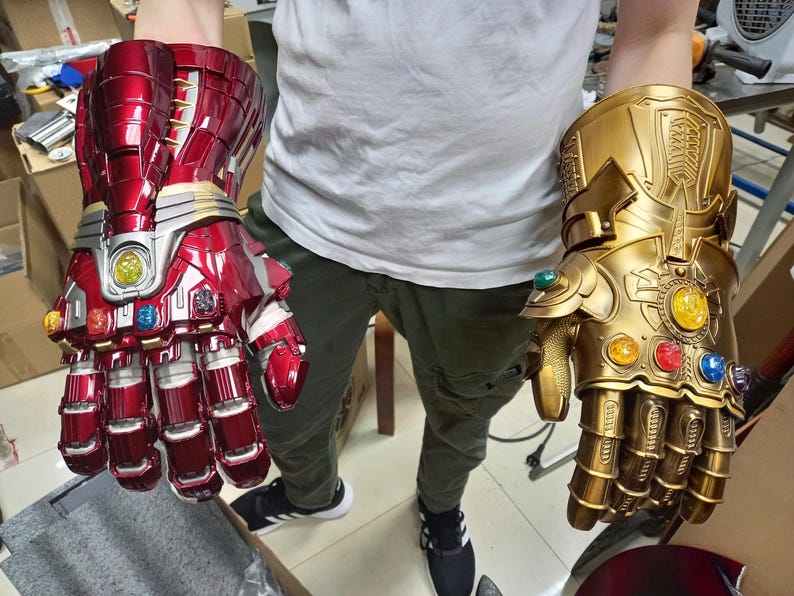 Metal LED Infinity Nano Gauntlet Cosplay Armor - Etsy