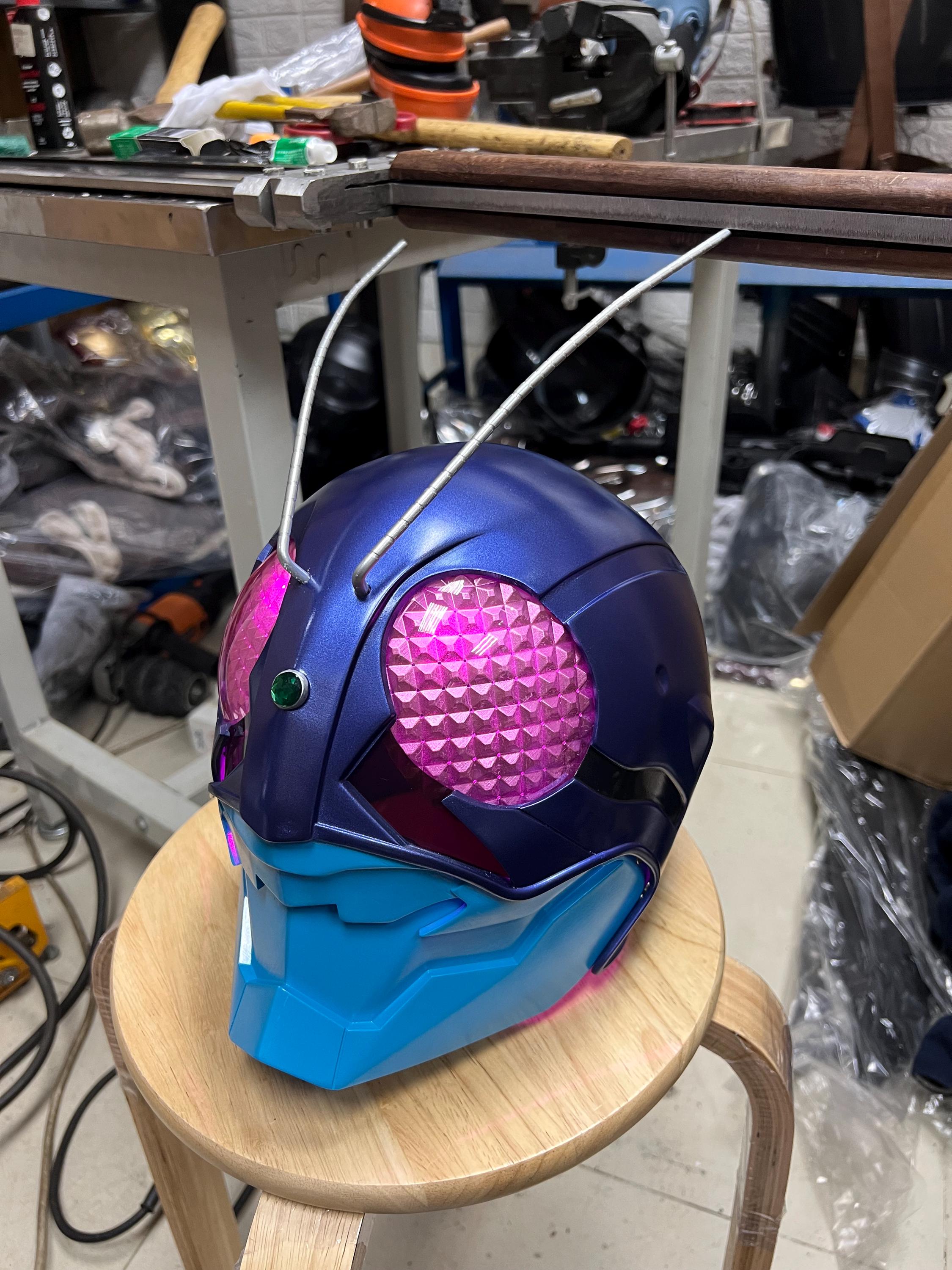 3d Print LED Masked Kamen Rider 2023 V1 New Gen 1 Helmet Mask Cosplay ...