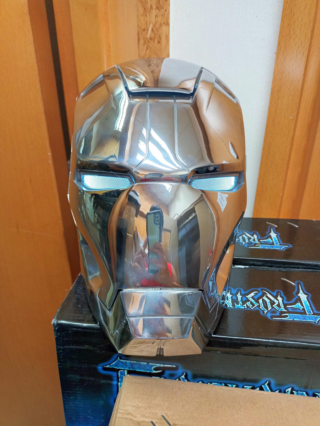 LED Ironman Iron Man Mk2 Mk5 Mk7 Mk42 Mk50 Mk85 War Machine Helmet Mask ...