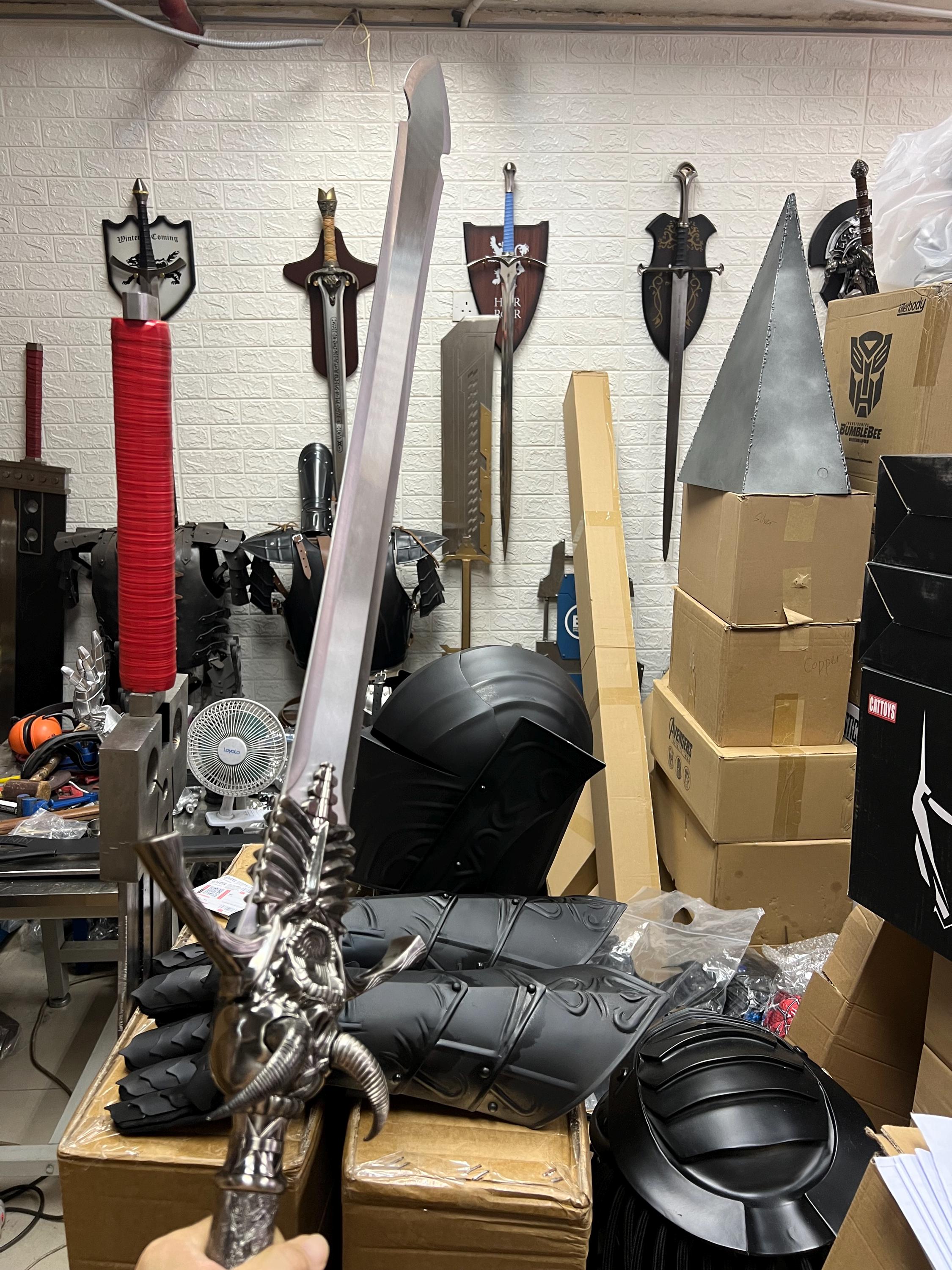 Steel Rebellion Red Queen Yamato Devil Dante Sword Blade Cosplay Metal ...