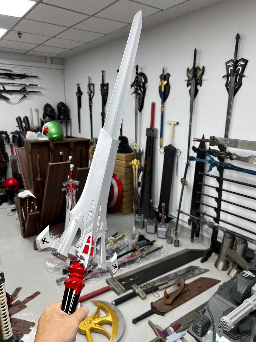 FF16 Final Fantasy XVI Steel Clive's Invictus Sword Cosplay Metal ...