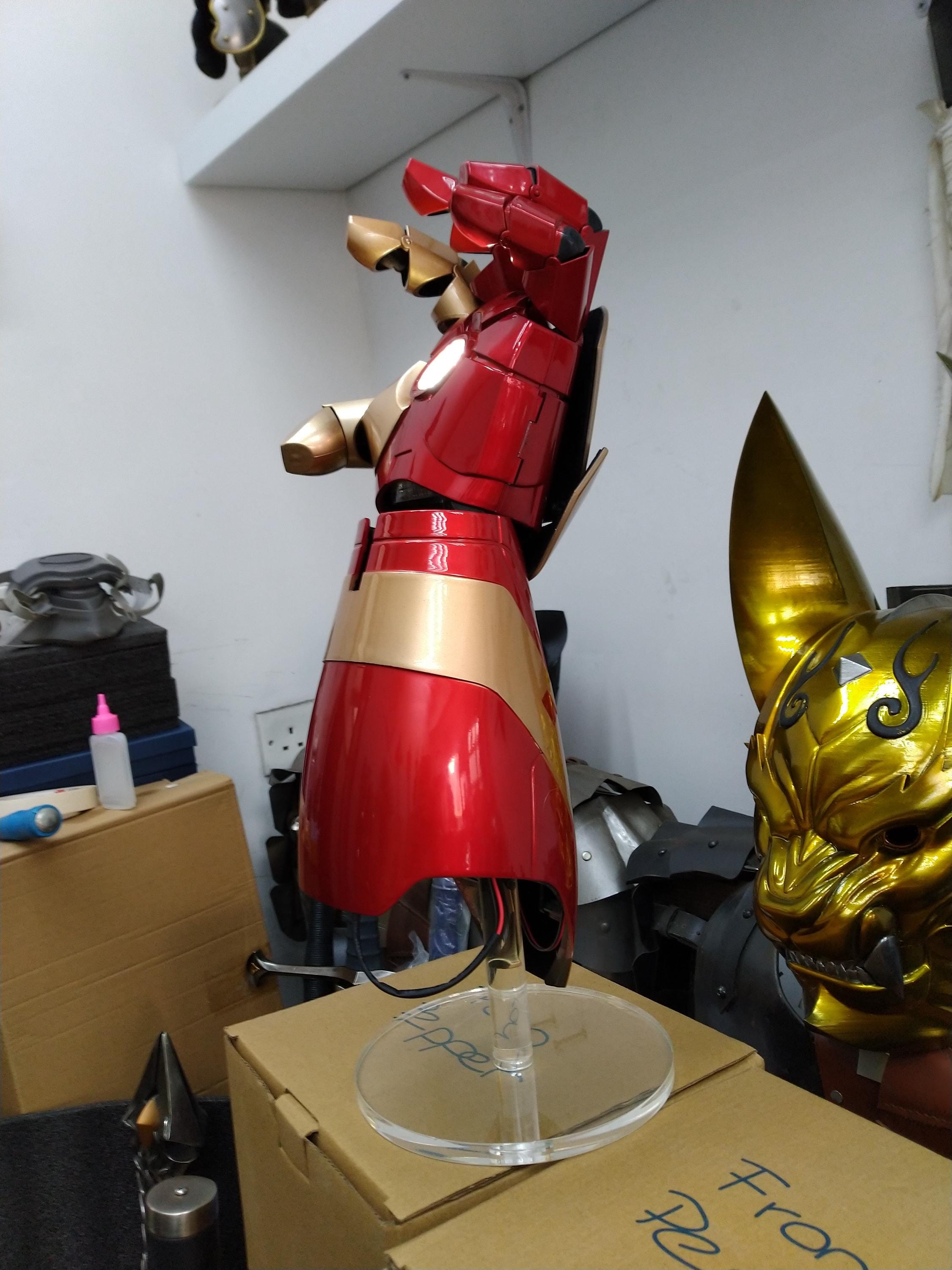 Ironman Iron Man LED Palm Hand Forearm Arm With Laser Light Gauntlet ...