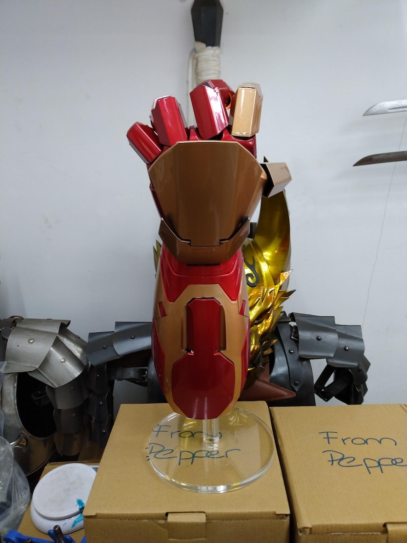 Ironman Iron Man LED Palm Hand Forearm Arm With Laser Light Gauntlet ...