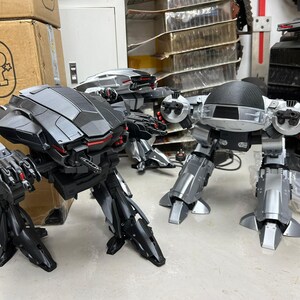 3d Print Robot Robocop OCP ED-209 Mecha ED209 1987 2014 Sliver Black ...
