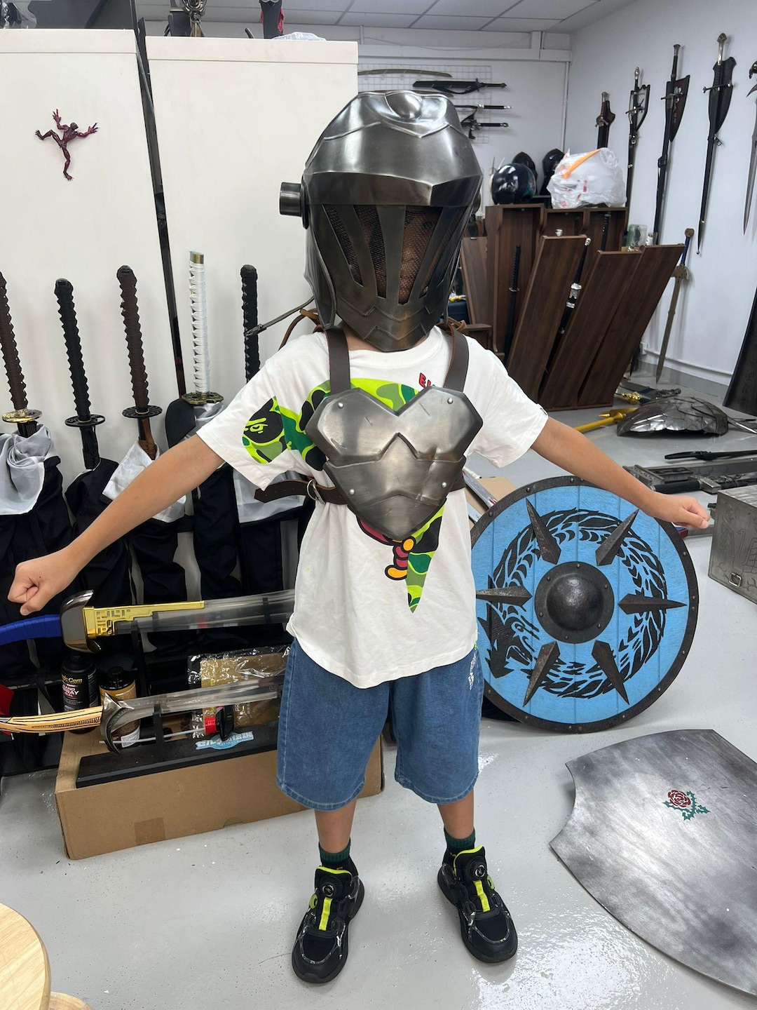 Steel Goblin Slayer Armor Helmet Cosplay - Etsy