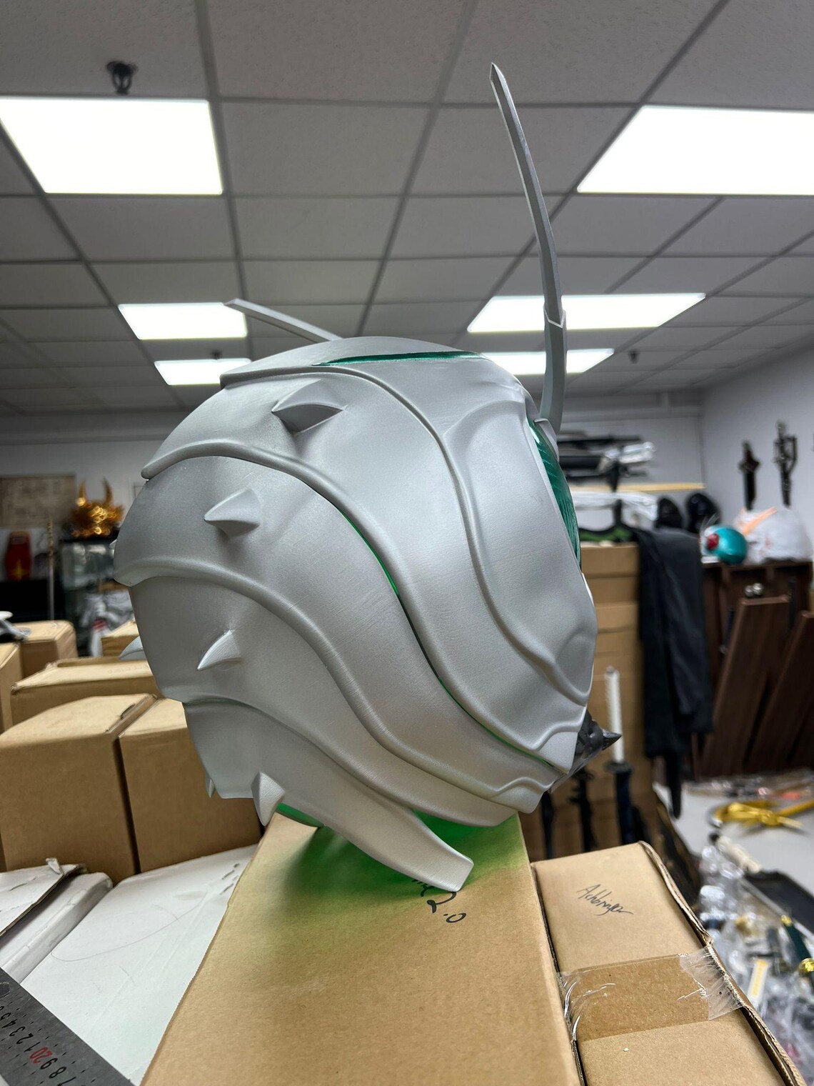 3d Print LED Masked Kamen Rider Shadow Moon Black Sun Version Helmet ...