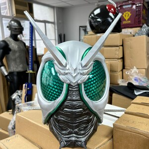 3d Print LED Masked Kamen Rider Shadow Moon Black Sun Version Helmet ...