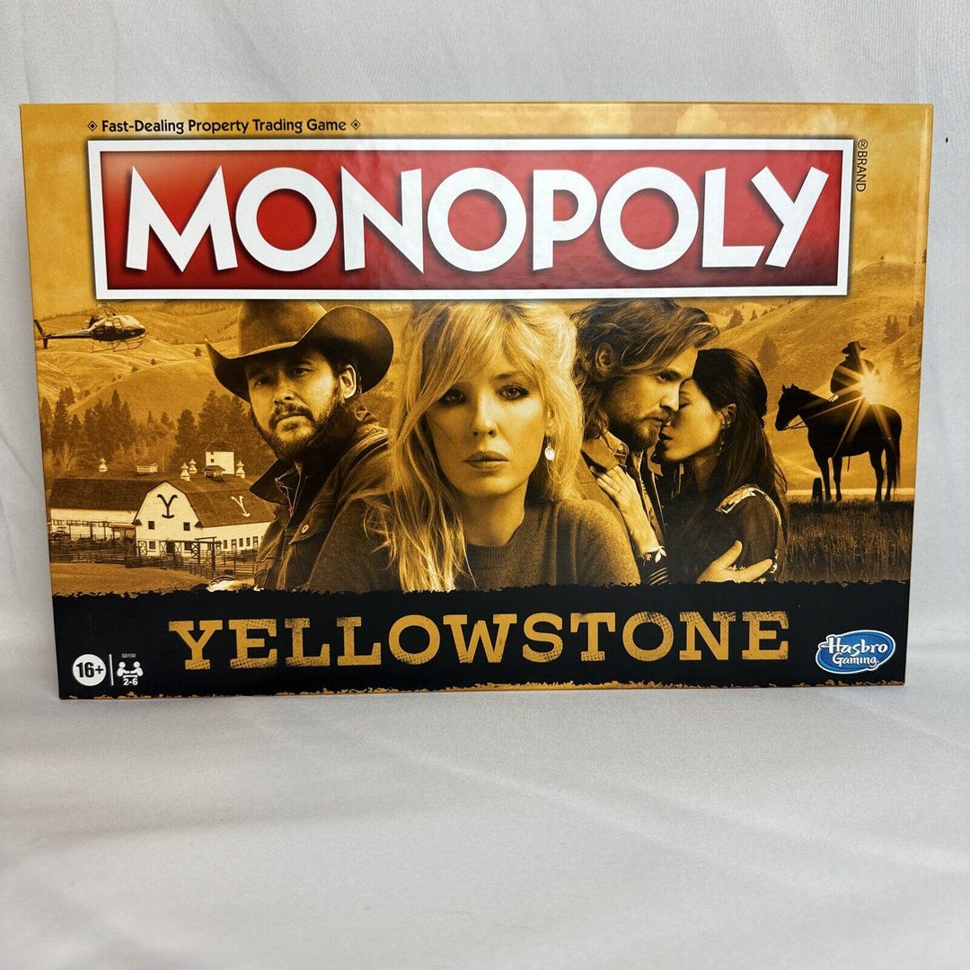 Yellowstone Monopoly Yellowstone Game Board Edition New - Etsy