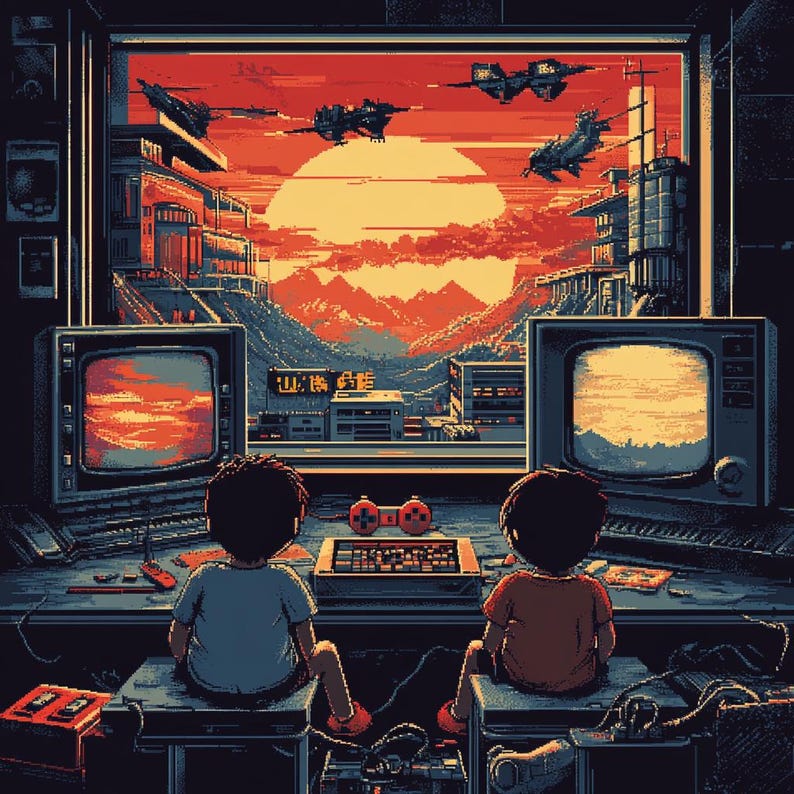Pixelated Cinematics: 8-bit Movie Magic - Etsy