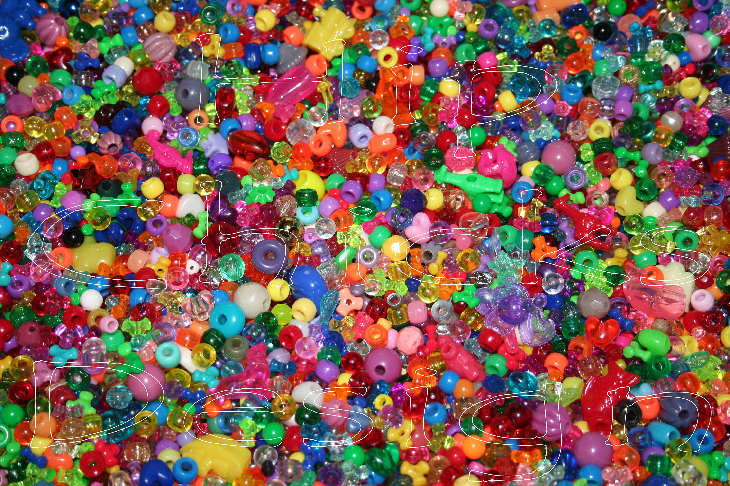 Acrylic Bead Soup Mix * One Half Pound - 8oz.* Lots of Variety in ...