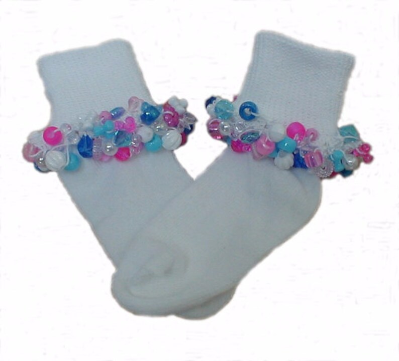 Beaded Socks Crochet Pattern Instructions DIY Make and Sell Boutique ...