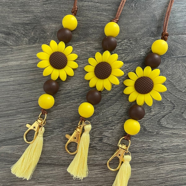 Sunflowers Lanyard - Etsy