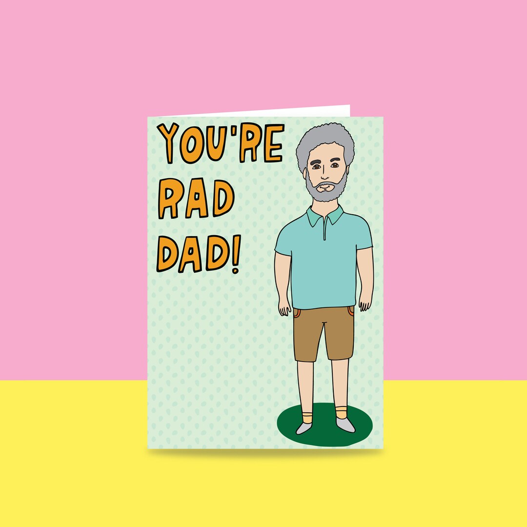 Father's Day Card You're Rad Dad - Etsy