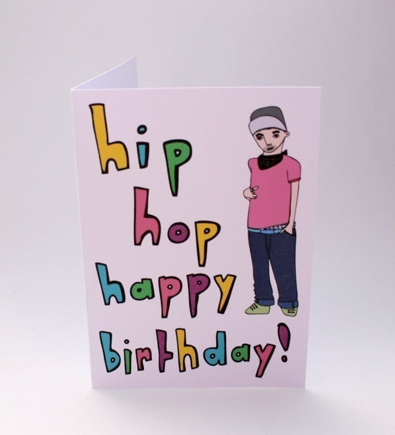 Birthday Card Hip Hop Happy Birthday | Etsy