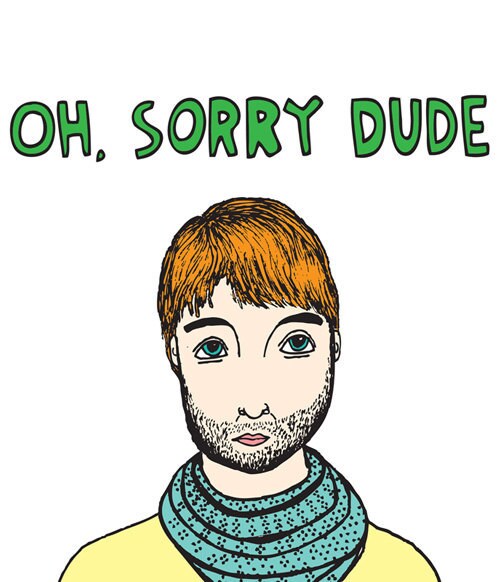 Sorry Card Oh Sorry Dude | Etsy