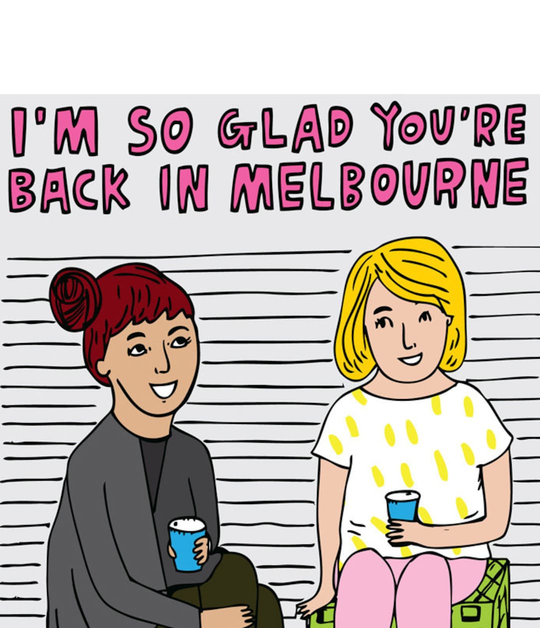 Melbourne Card I'm so Glad You're Back in Melbourne - Etsy