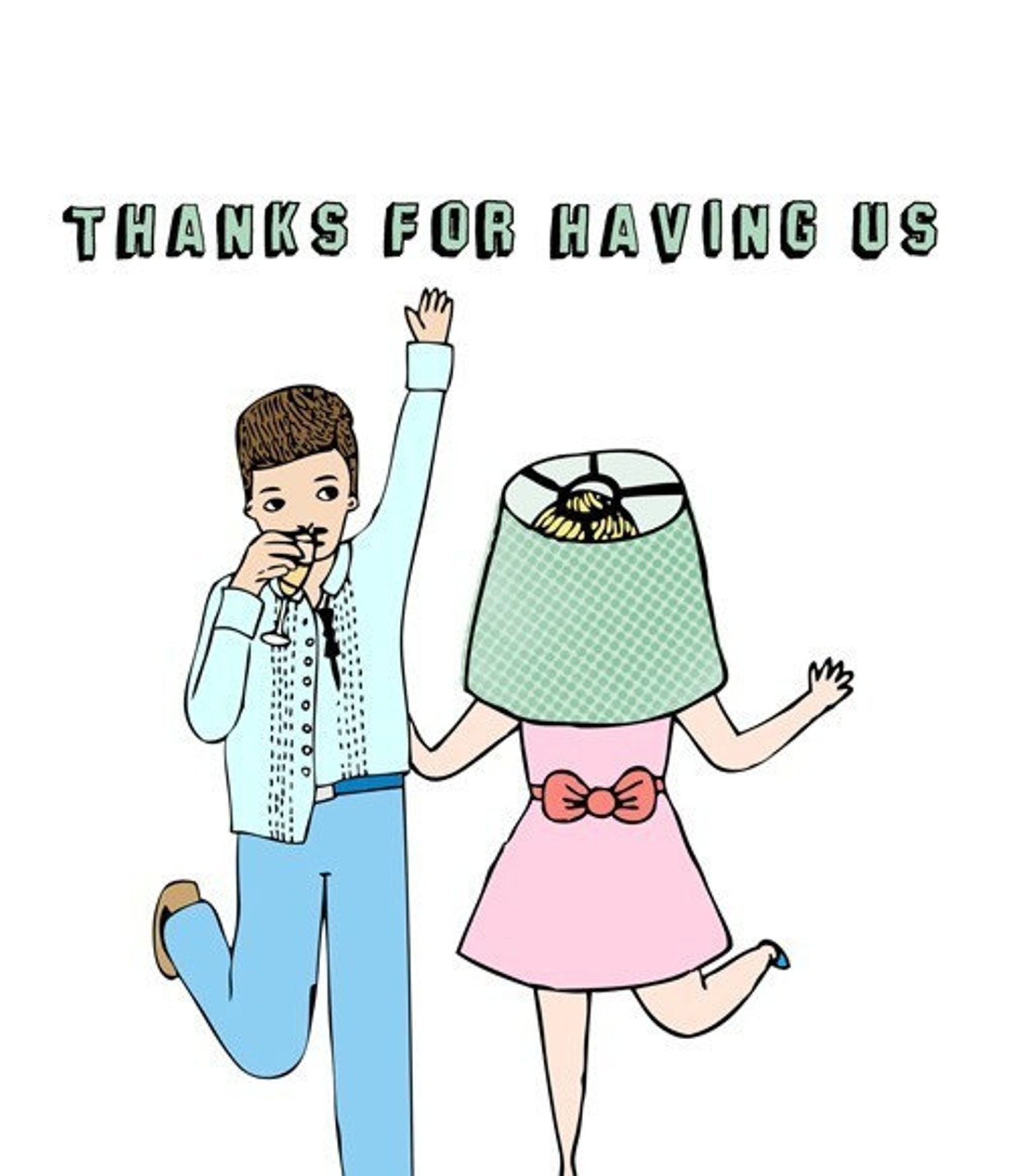 Thank You Card We Had A Wow of A Time - Etsy