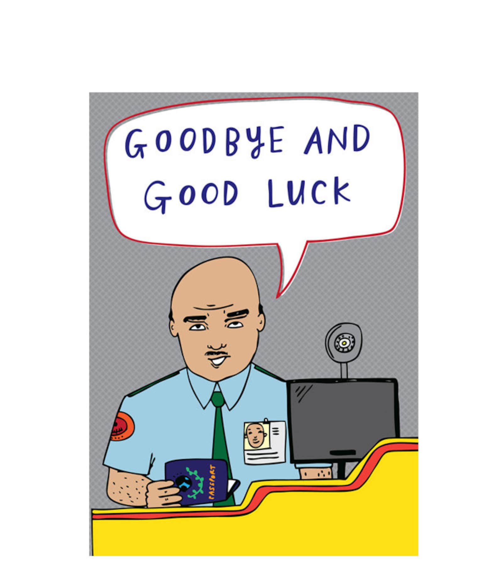 Greeting Card Goodbye and Good Luck - Etsy