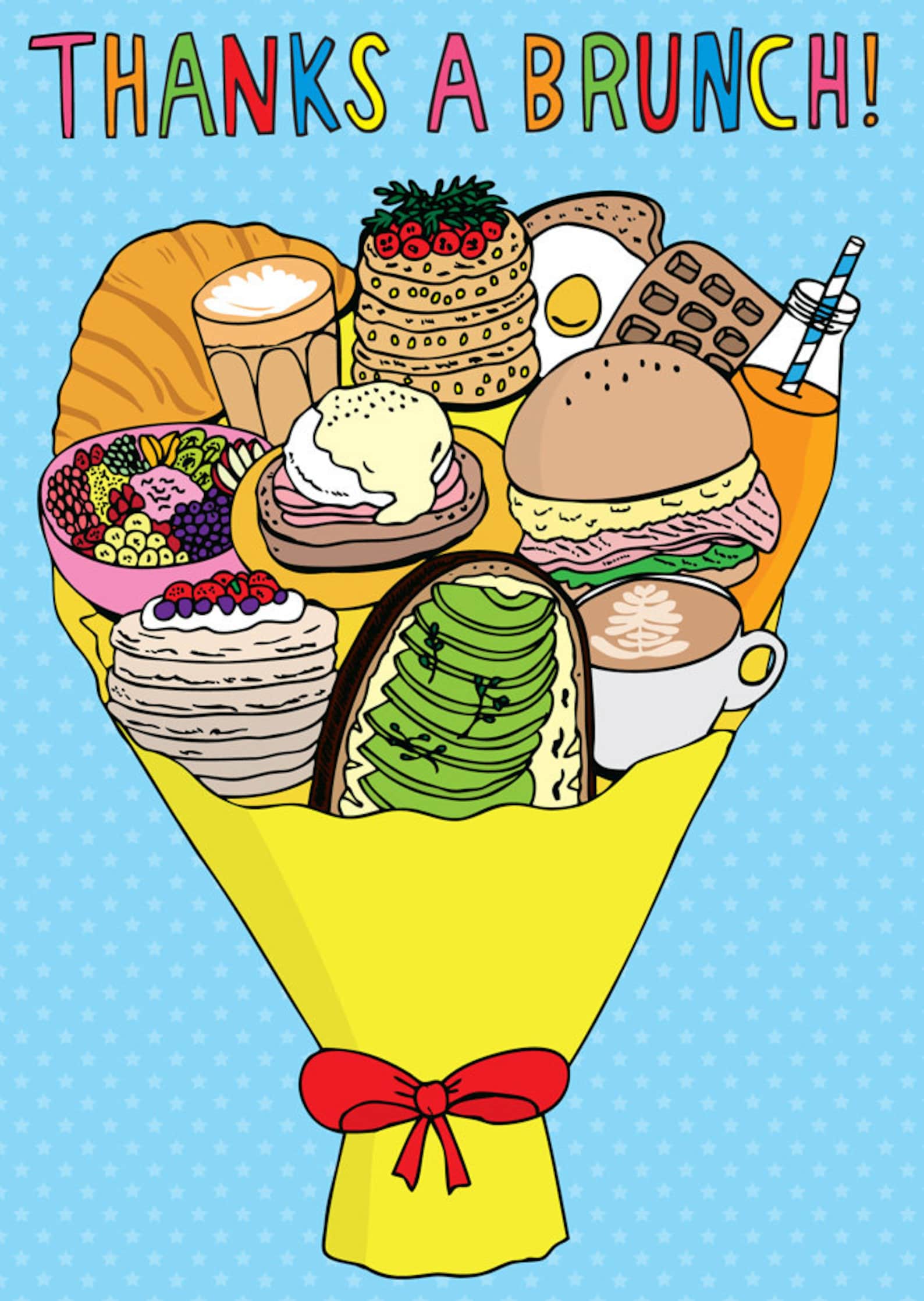 Thank You Card Thanks A Brunch - Etsy Australia