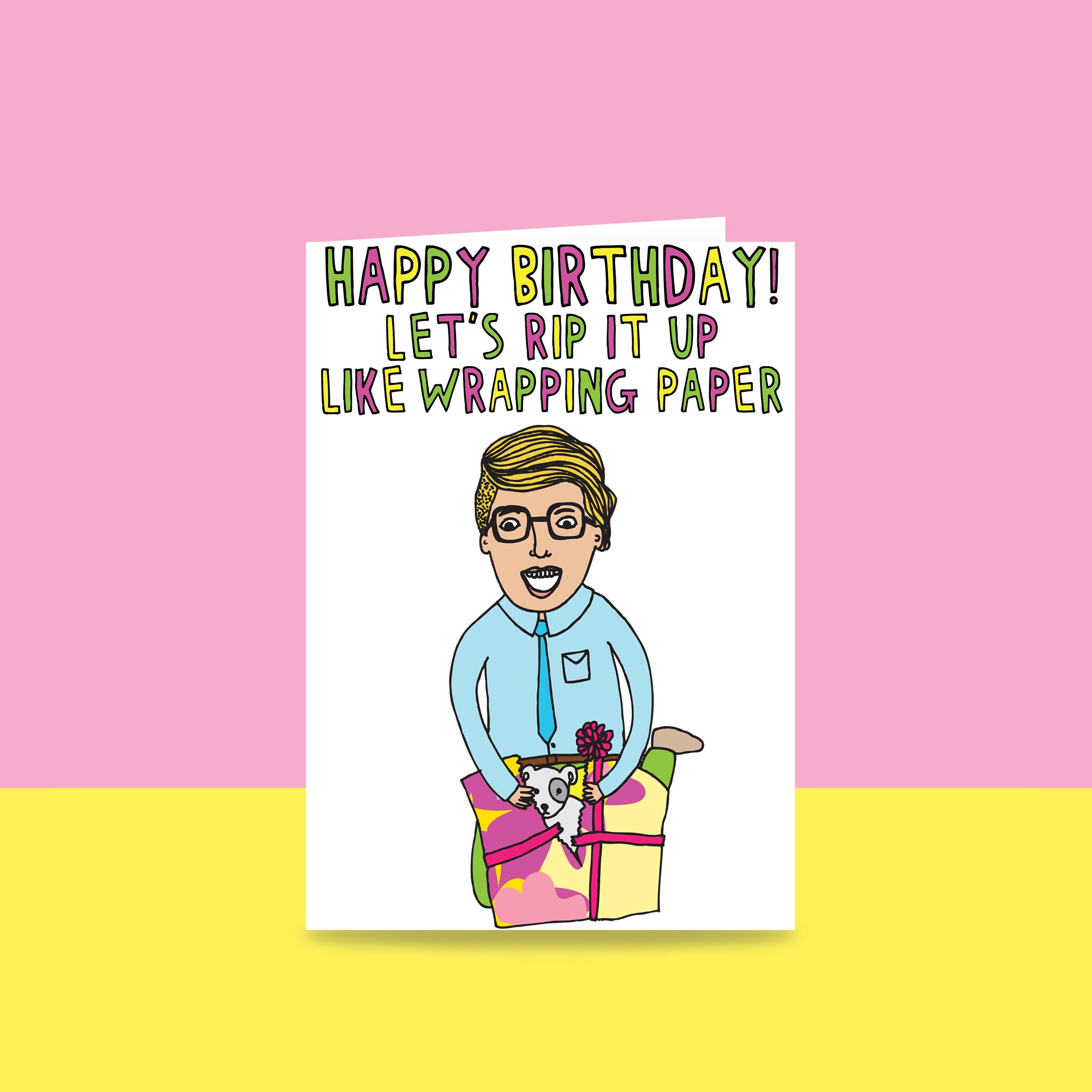 Birthday Card Happy Birthday Let's Rip It up Like - Etsy