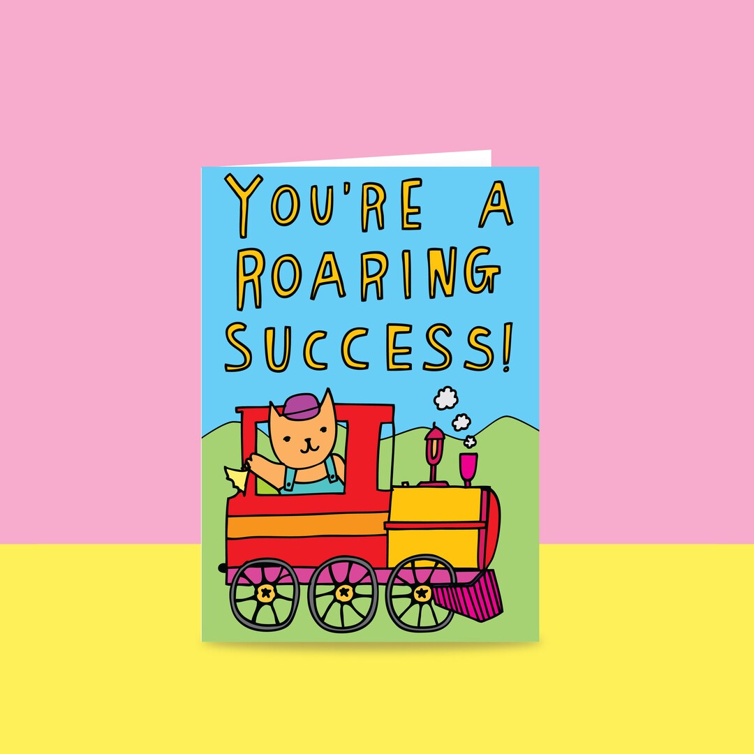 Congratulations Card You're A Roaring Success - Etsy