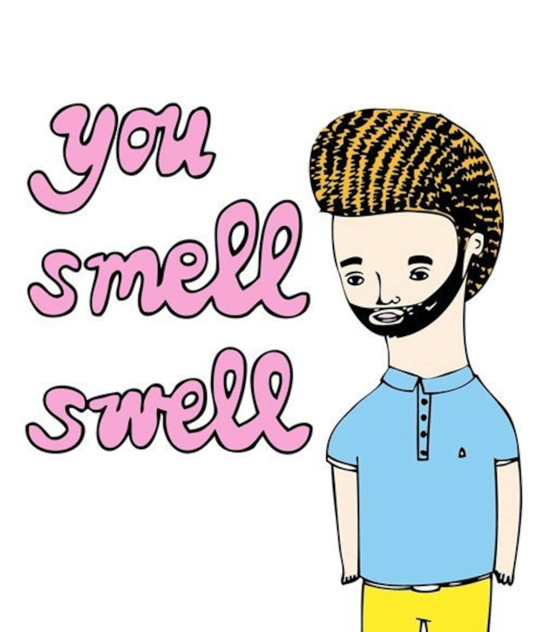 Greeting Card You Smell Swell - Etsy