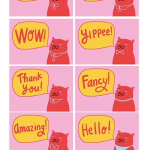Postcards - Red Cats - Pack of Eight - Congratulations Cards - Thank ...