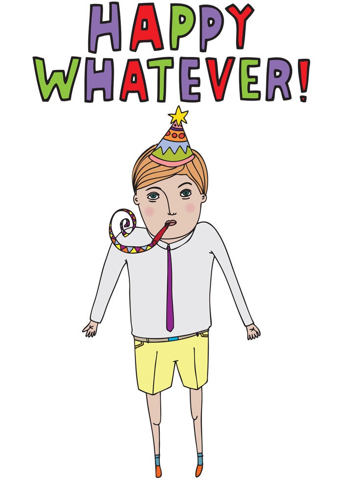Congratulations Card Happy Whatever - Etsy