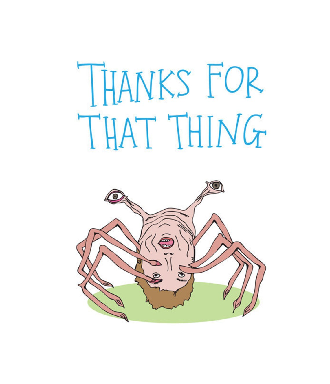 Thank You Card Thanks for That Thing - Etsy
