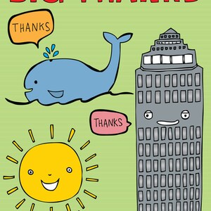 Thank You Card Big Thanks - Etsy