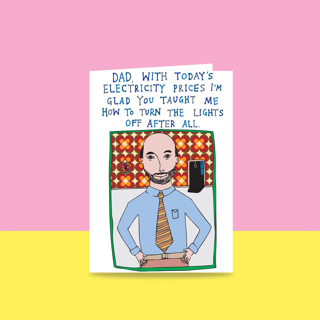 Father's Day Dad With Today's Electricity Prices - Etsy