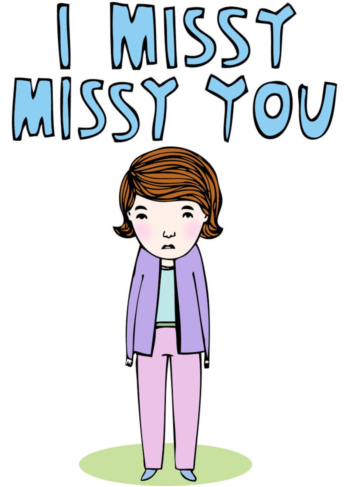 Greeting Card I Missy Missy You - Etsy