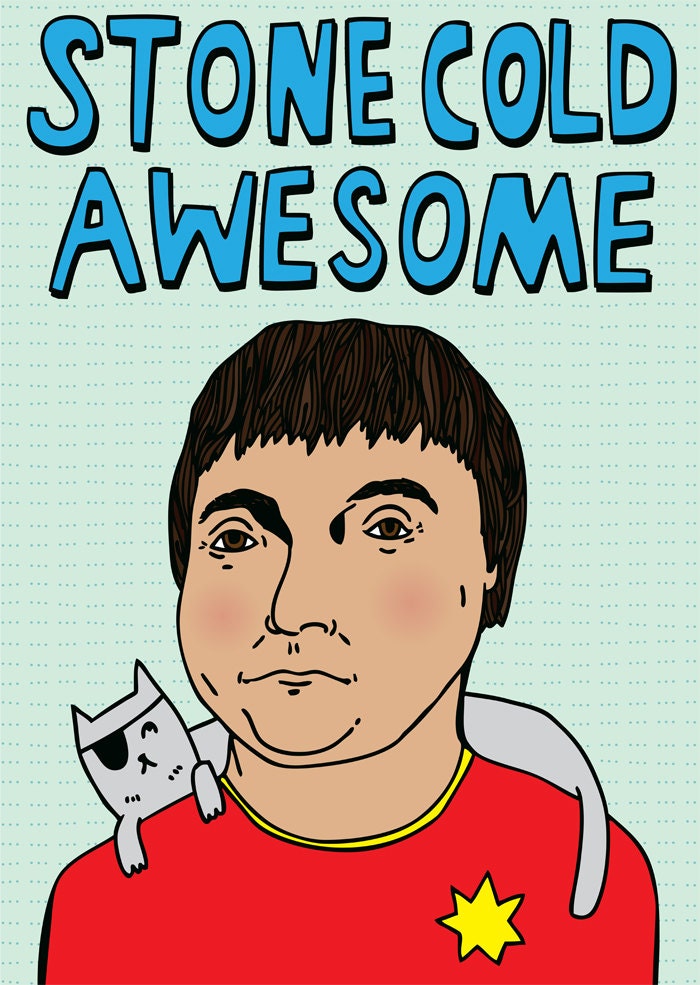 Congratulations Card Stone Cold Awesome | Etsy