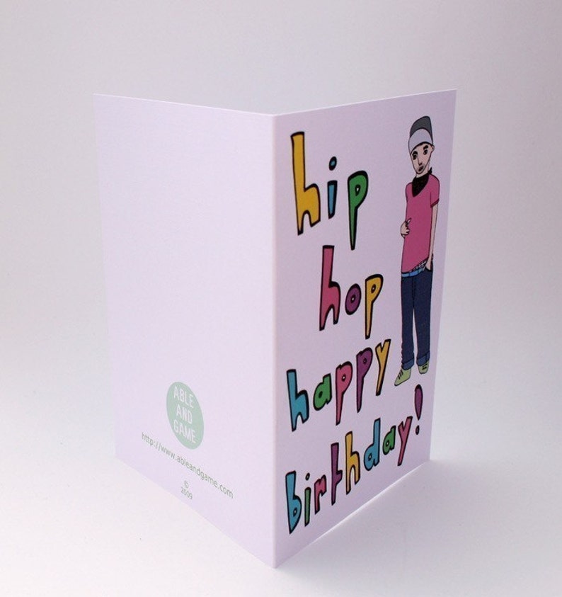 Birthday Card Hip Hop Happy Birthday | Etsy