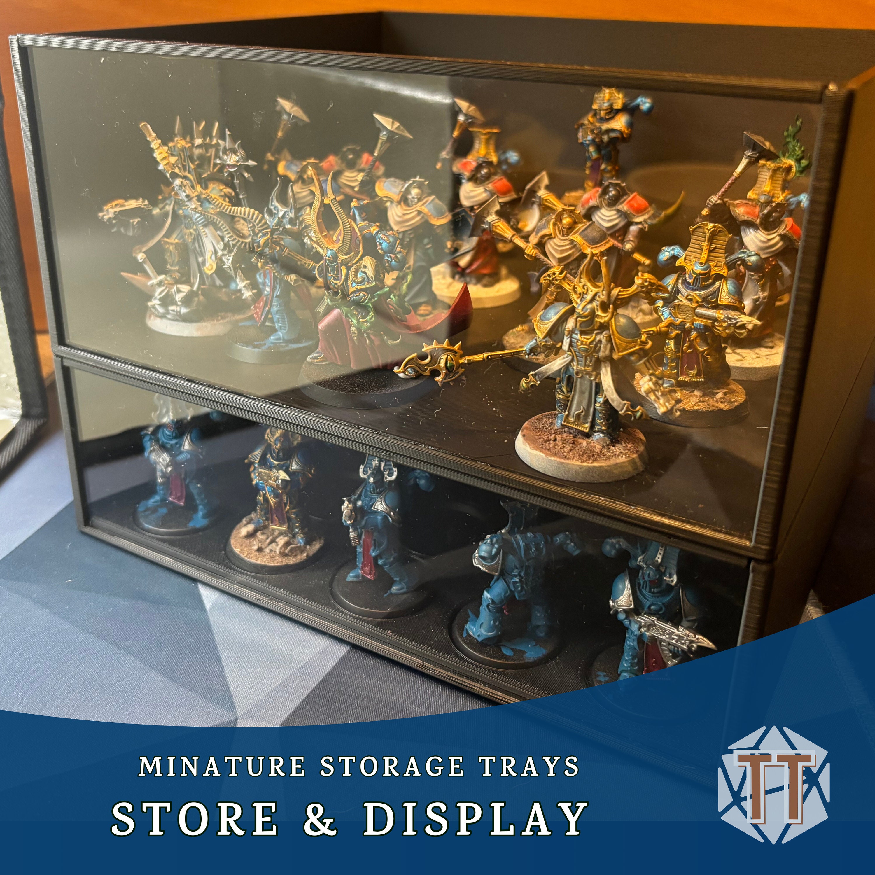 Miniature Storage Tray, Stackable Store and Display Case, Display Shelf ...