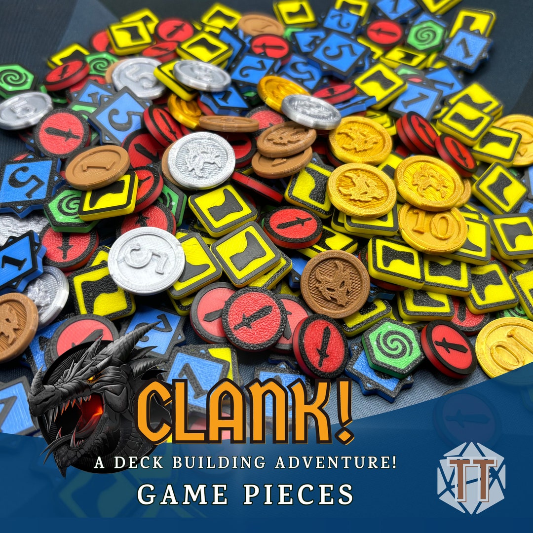 Clank! Resource Tokens, Complete Set, Game Pieces for Clank Board Game ...