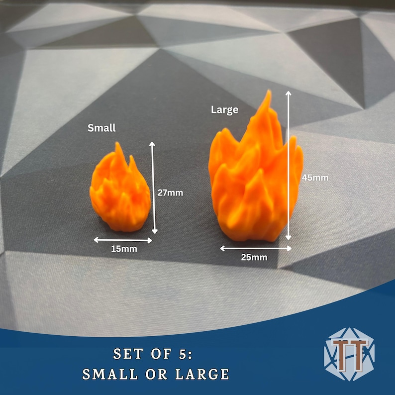 Fire Tokens for DND, Spell Markers, Tabletop Rpgs, 28mm Miniature ...