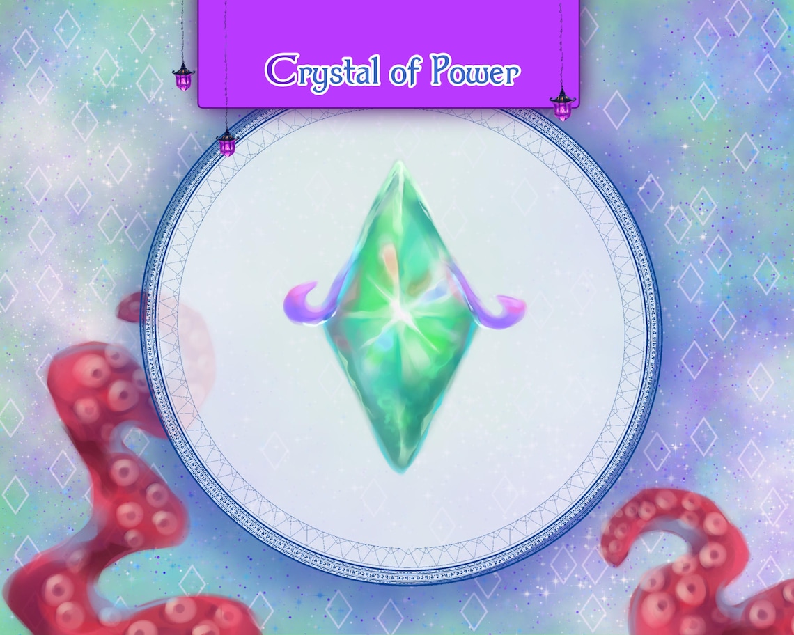 Magic Crystal PNG Subbadge, Channel Point, Emote Cute Gem Art for ...