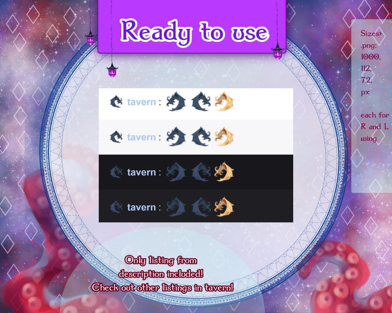 Dark Angelic Wings Subbadge Black Wing PNG Emote, Channelpoint for ...