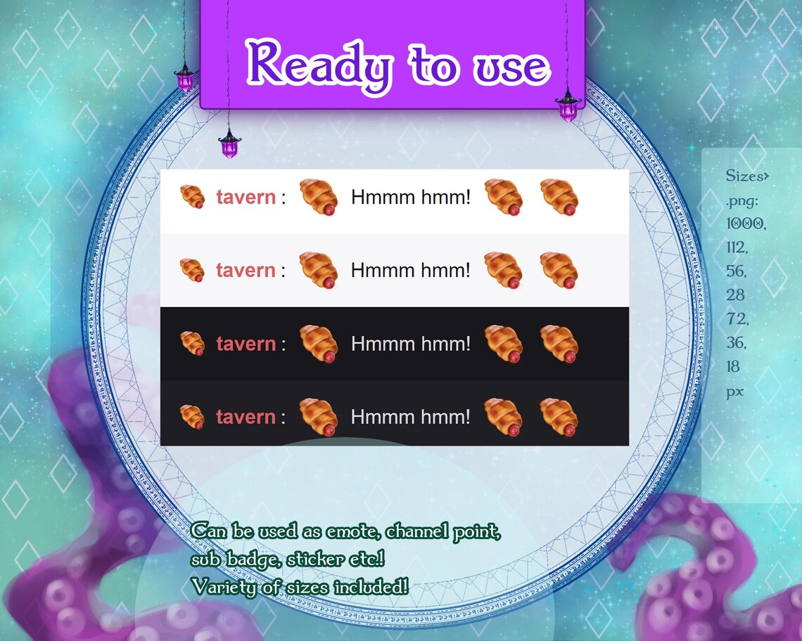 Snack PNG Channel Point Food Emote Snack Sub Badge Bun Sticker Bun ...